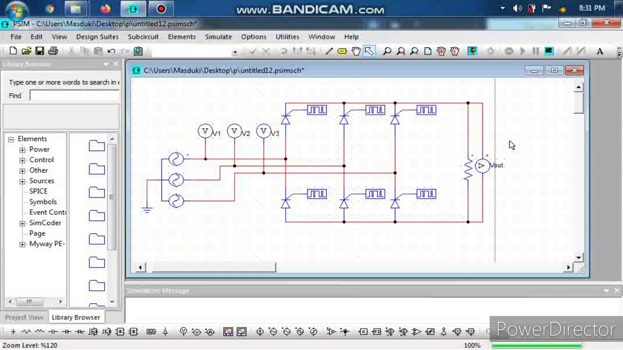 Simulasi Psim Thyristor Rangkaian Penyearah 3 Fasa Youtube - Riset