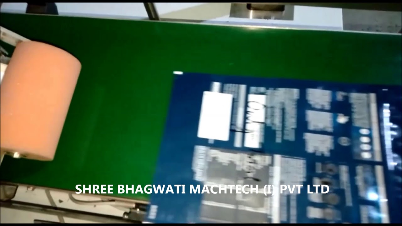 Empty Bag / Pouch Sticker Labeling Machine - YouTube