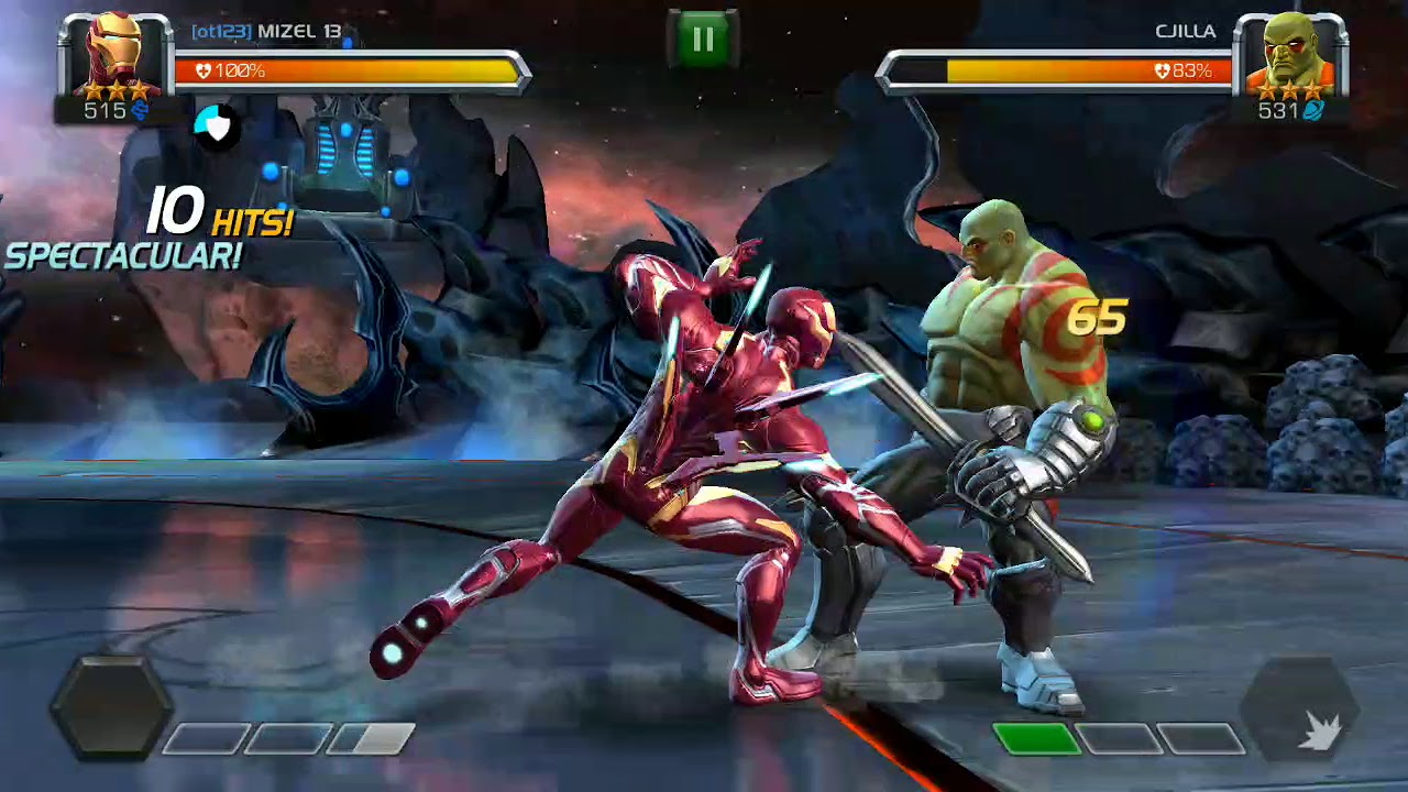 MARVELS: IRON MAN VS DRAX. - YouTube
