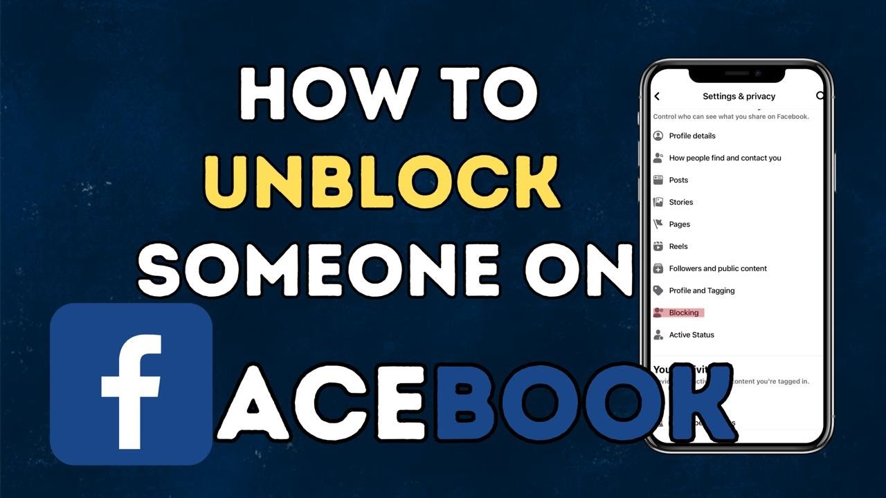 How To Unblock Someone On Facebook 2023 (Full Guide) - YouTube