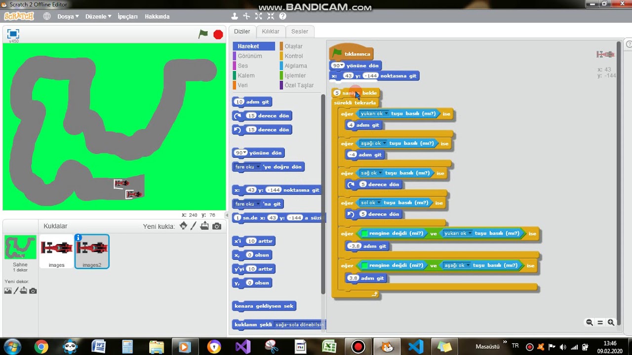 Scratch Araba Oyunu Yapımı - YouTube