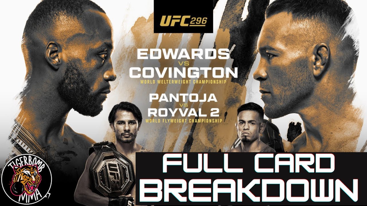 UFC 296 - Edwards vs Covington Full Card Breakdown & Predictions - YouTube
