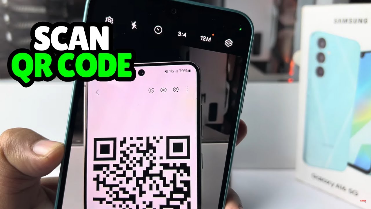 How to Scan QR Code Samsung Galaxy A16 - YouTube