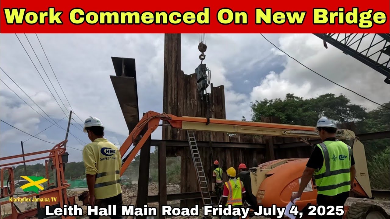 Construction Of The New Leith Hall Bridge In St Thomas Road Improvement ...