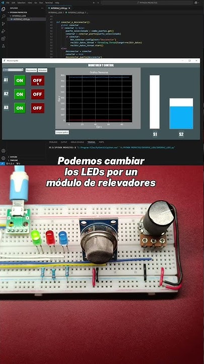 Circuito con interfaz gráfica programada en Python 🌶️ - YouTube