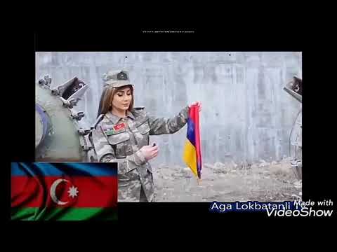 SABİNA KATANOVA erməni bayrağini YANDIRDI✴