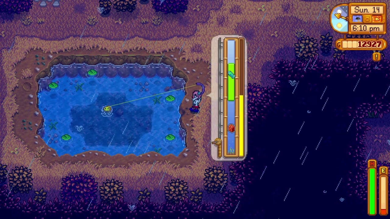 How To Catch Stardew Valley Salmon Fish Location Caught A Void Salmon