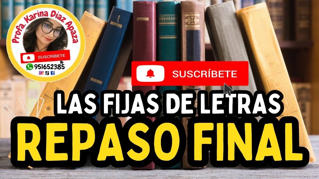 LAS FIJAS DE LETRAS PARA EL EXAMEN DE ADMISIÓN #lasfijas #repaso #like ...