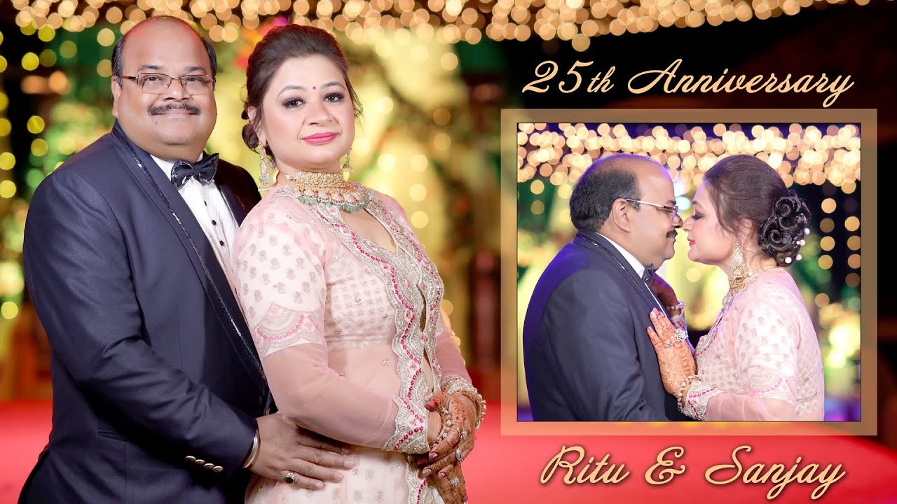 25th Anniversary | Sanjay & Ritu | STUDIO VIDHI INDIA - YouTube