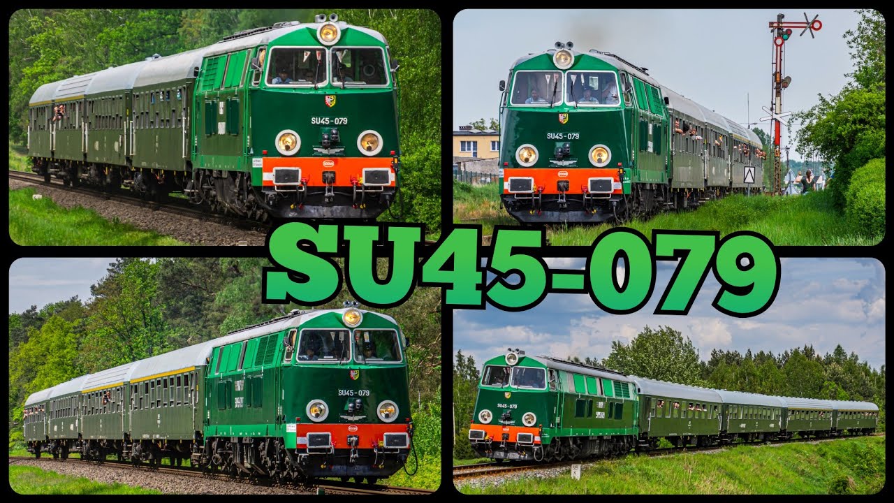 SU45-079 z pociągiem Turkol do Gołańczy - YouTube