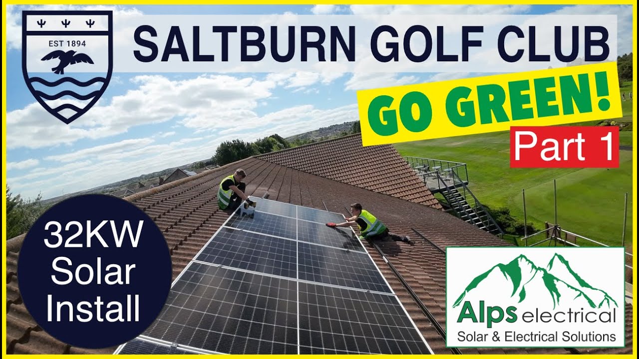 Solar Installation Video Of A 31.6KW System On A Golf Club (Part 1 ...