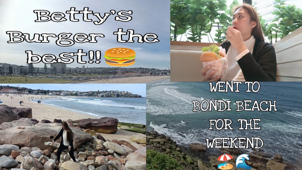 Went to Bondi Beach for the weekend|tried Betty's Burger - YouTube