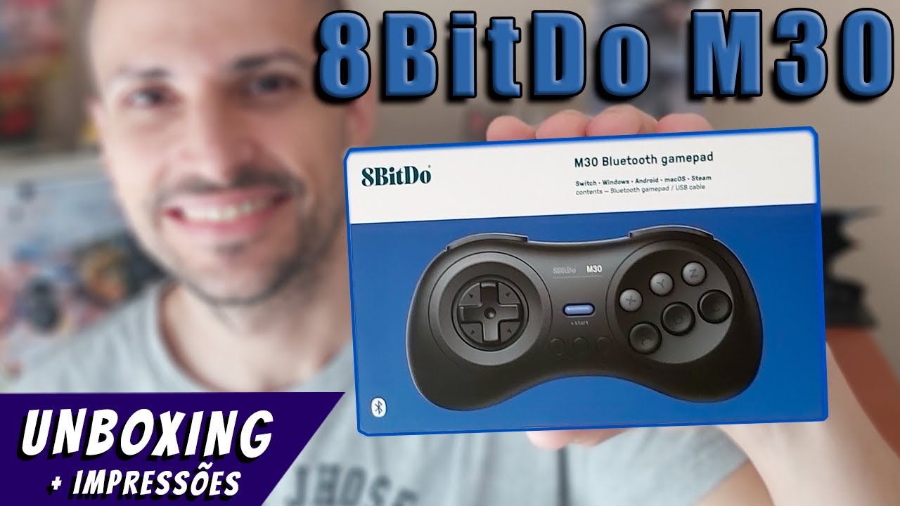8BitDo M30 Bluetooth - Unboxing e primeiras impressões do melhor ...