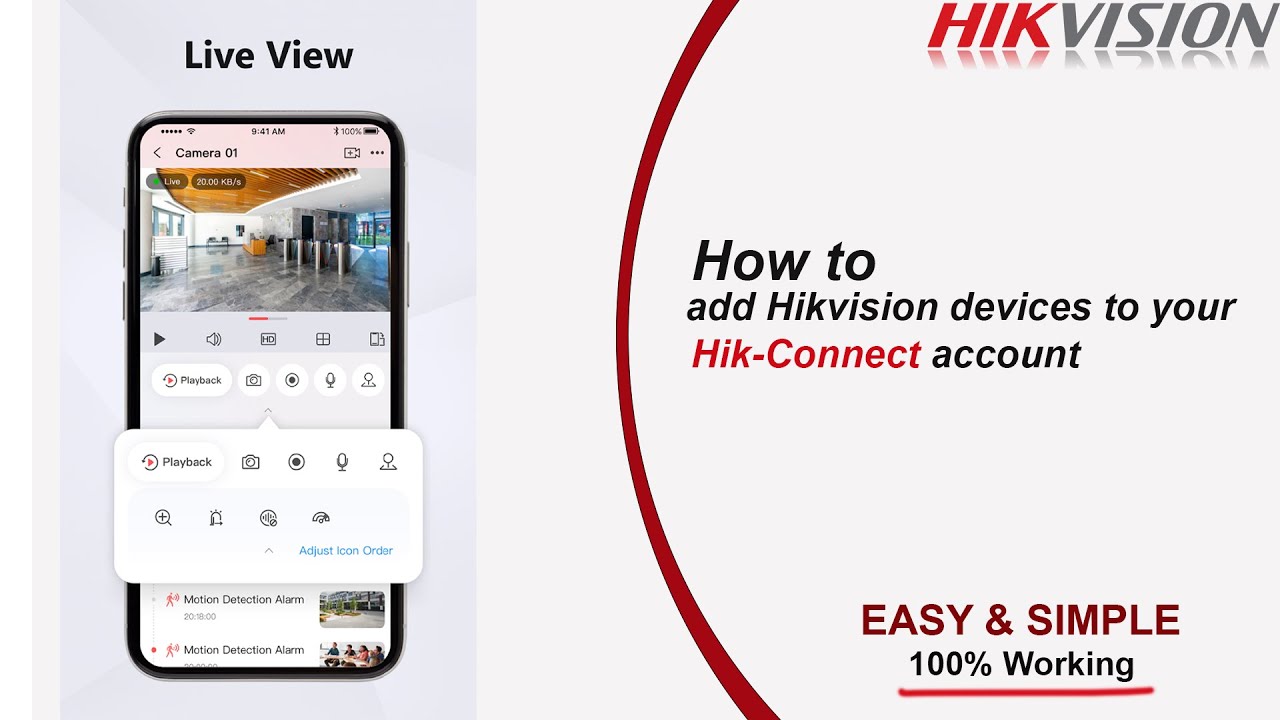hikvision cctv camera connect to mobile - YouTube