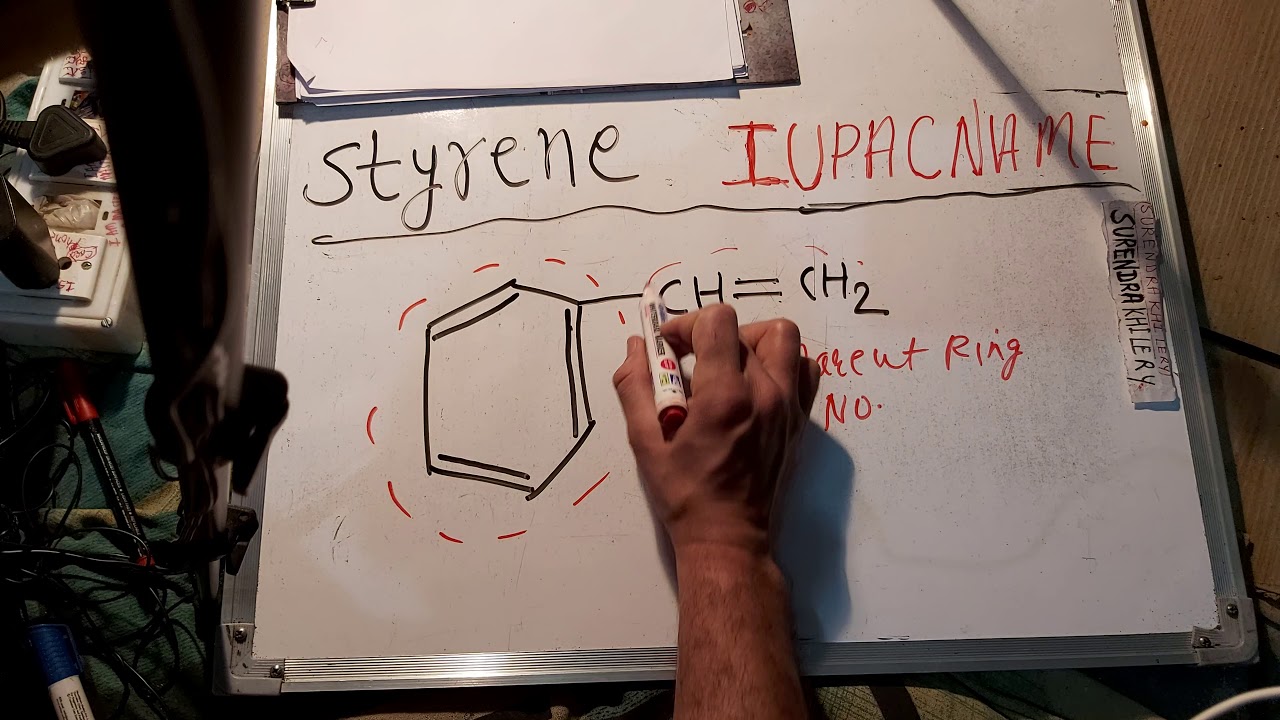 iupac name of styrene in Hindi | Iupac Nomenclature of organic ...