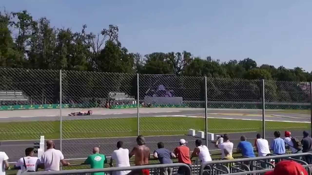 F1 Monza 2014.Stand 8B. Last minutes of F1 qualify session. Hamilton ...