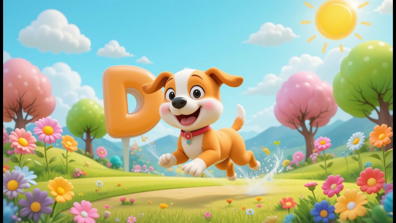 D is for Dog | ABC Animal Song for Kids | Learn the Alphabet with Dog ...