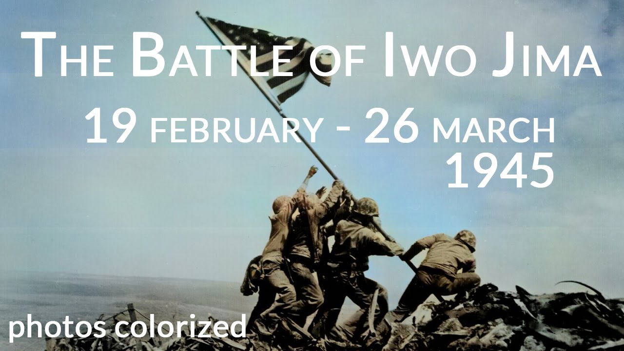Battle of Iwo Jima (Color) - YouTube