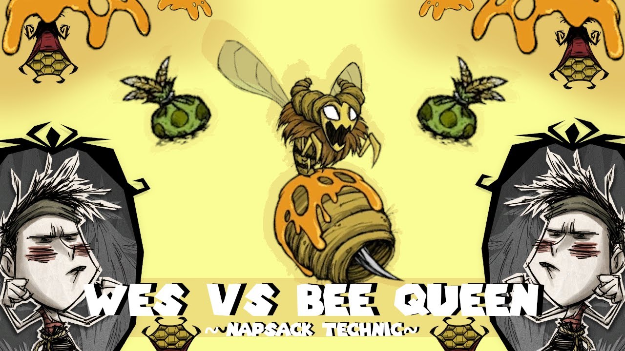 Don't Starve Together | Bee Queen fight feat. Wes (no damage buffs ...