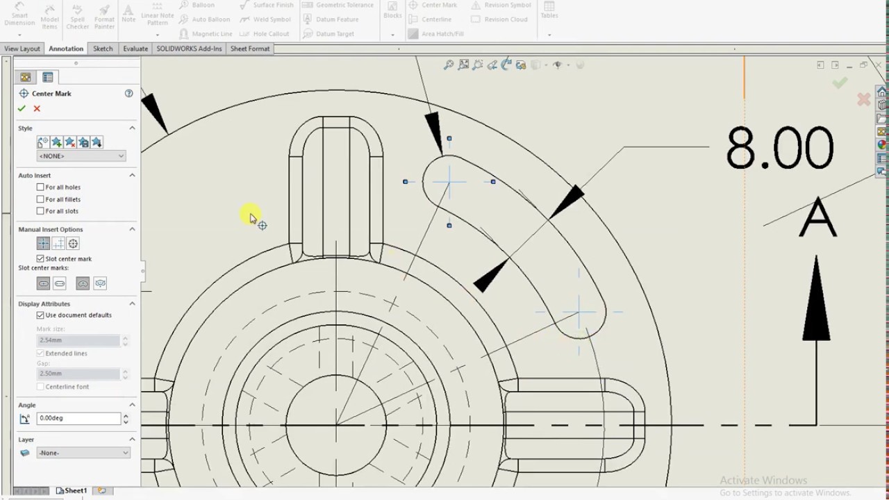 solidworks tutorial // how create the solidworks drawing sheet ,section ...