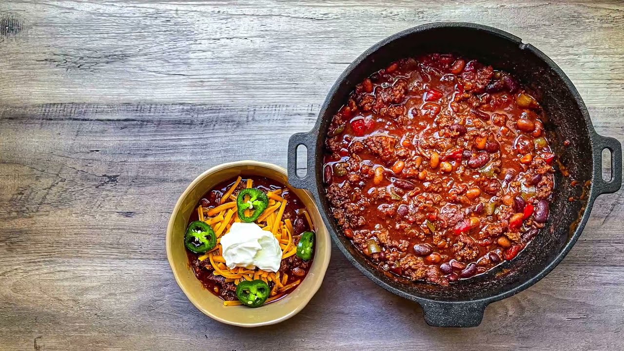 Smoked Over the Top Chili - YouTube