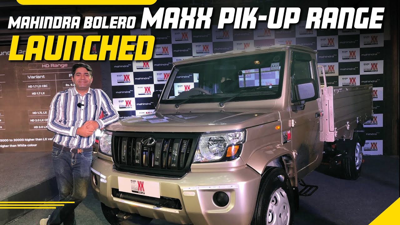 Mahindra Bolero MaXX Pik-Up Range Launched at Rs 7.85 lakh | Detailed ...