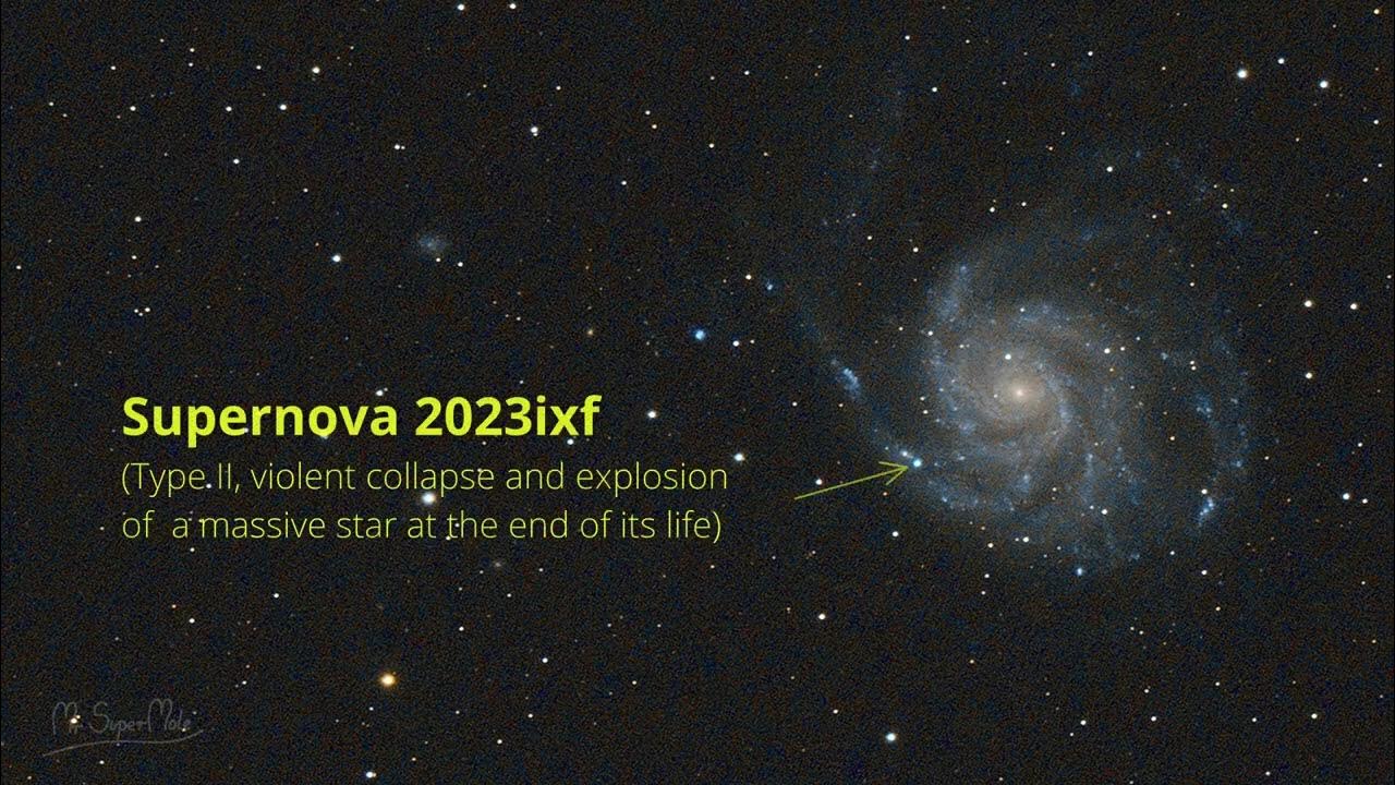 New SUPERNOVA 2023ixf in M101 Pinwheel Galaxy near The star pattern of the plough. - YouTube