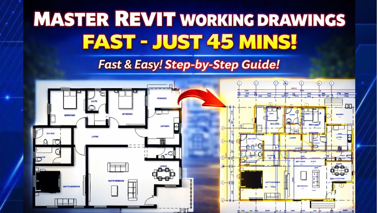 How to Create a Working Drawing in Revit || From Sketch to Blueprint ...