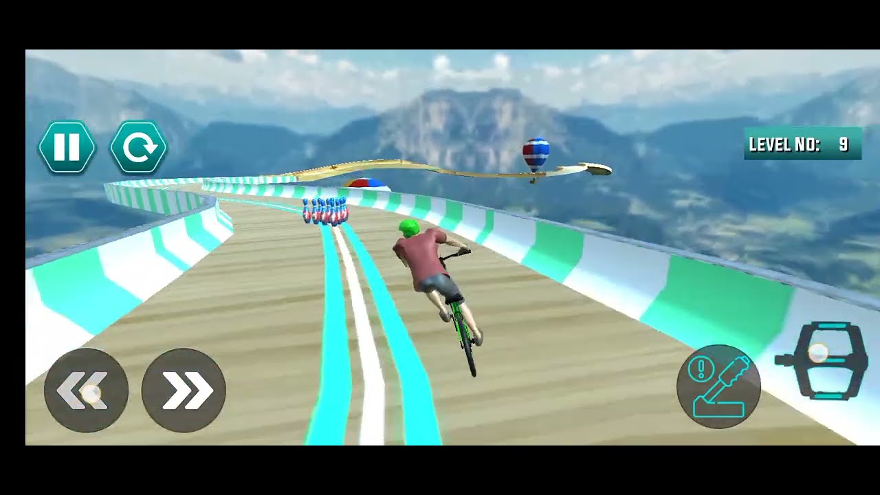 Cycle stunt racing impossible Track - YouTube