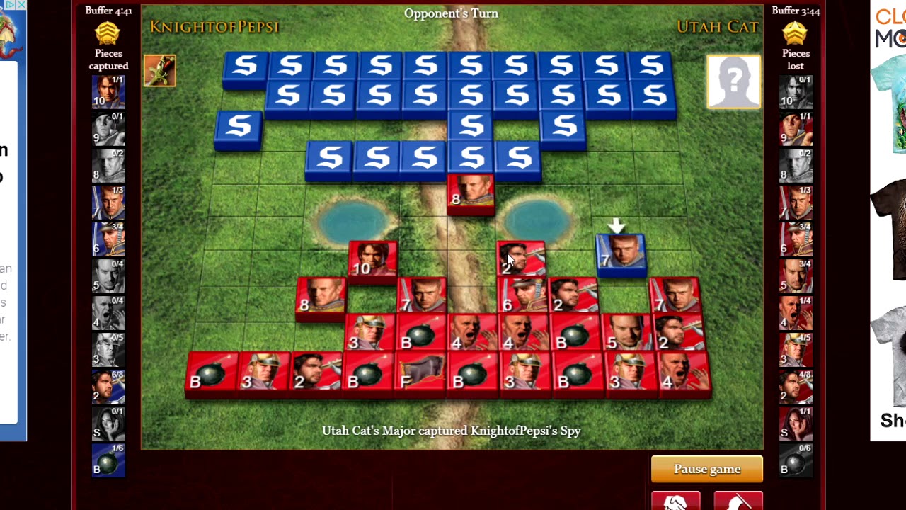 Stratego - ranked win from behind - YouTube