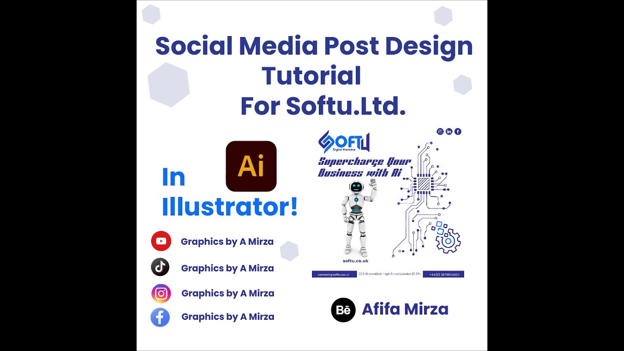 Social Media Post Design Tutorial for Softu.Ltd.| #graphicsbyamirza # ...