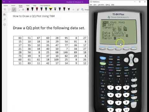 How to Draw a QQ Plot (Normal Quantile Plot) Using TI-84 - YouTube
