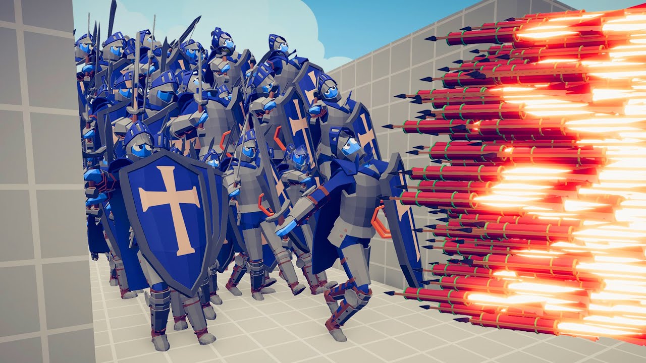 GODS vs KNIGHT SHIELDS ARMY - TABS Totally Accurate Battle Simulator ...