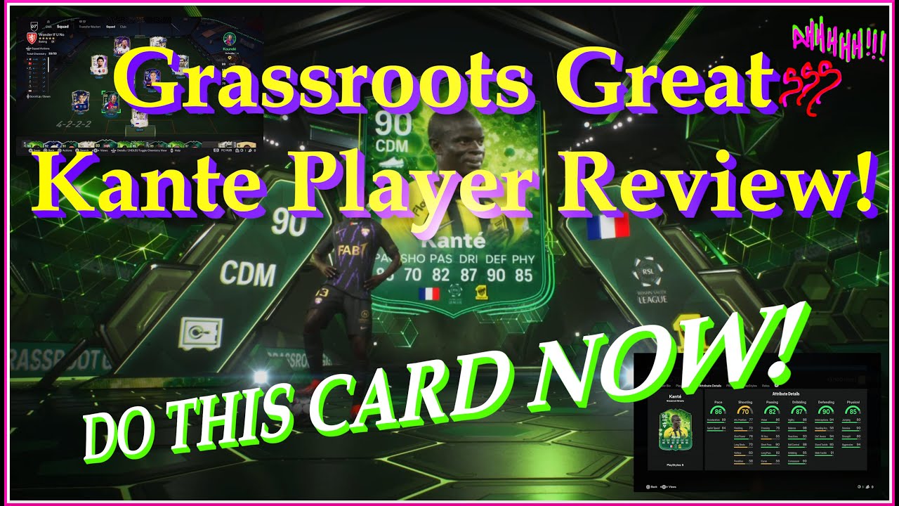 Grassroots Greats 90 Kante Player Review! DO THIS CARD NOW! - YouTube