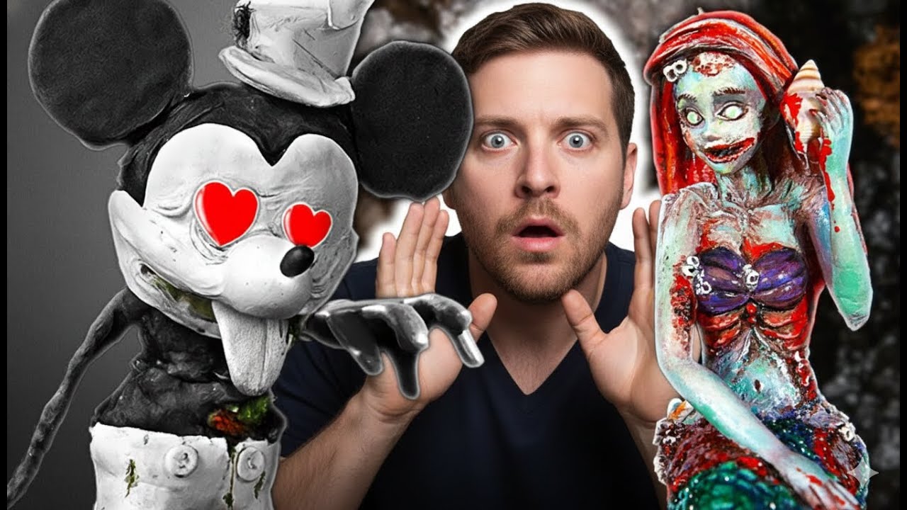 Seus Medos da Disney Quase Reais: Mickey Sinistro, Sereia Zumbi e ...