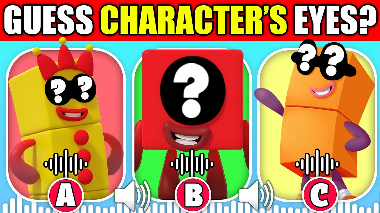 Can You Guess the NumberBlocks Characters by Their Eyes & Voice? 👀 ...