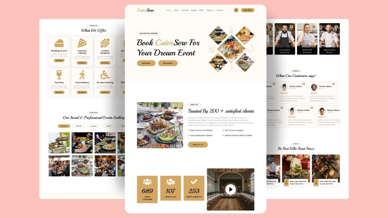Creating a Stunning Restaurant Website Using HTML CSS Bootstrap ...