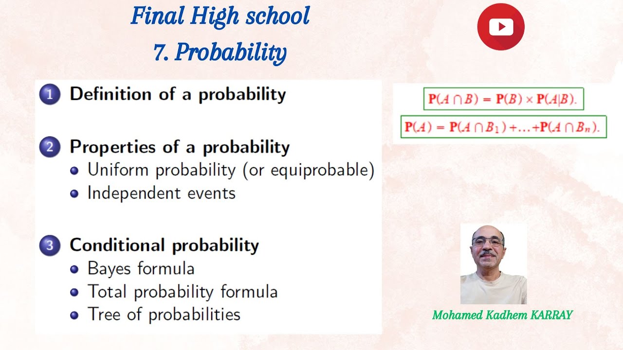 BACCALAUREATE #7 | Probability | Independent events | Bayes formula ...
