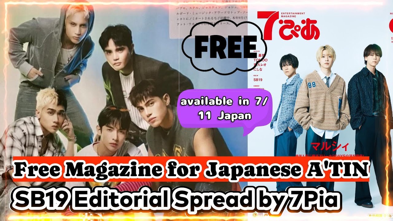 7pia Magazine Spotlights SB19 Nationwide in Japan - Another Editorial ...