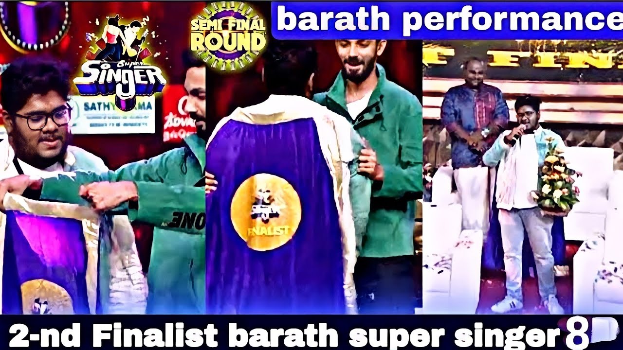 super singer session 8 Bharath performance Semi Final Round today ...