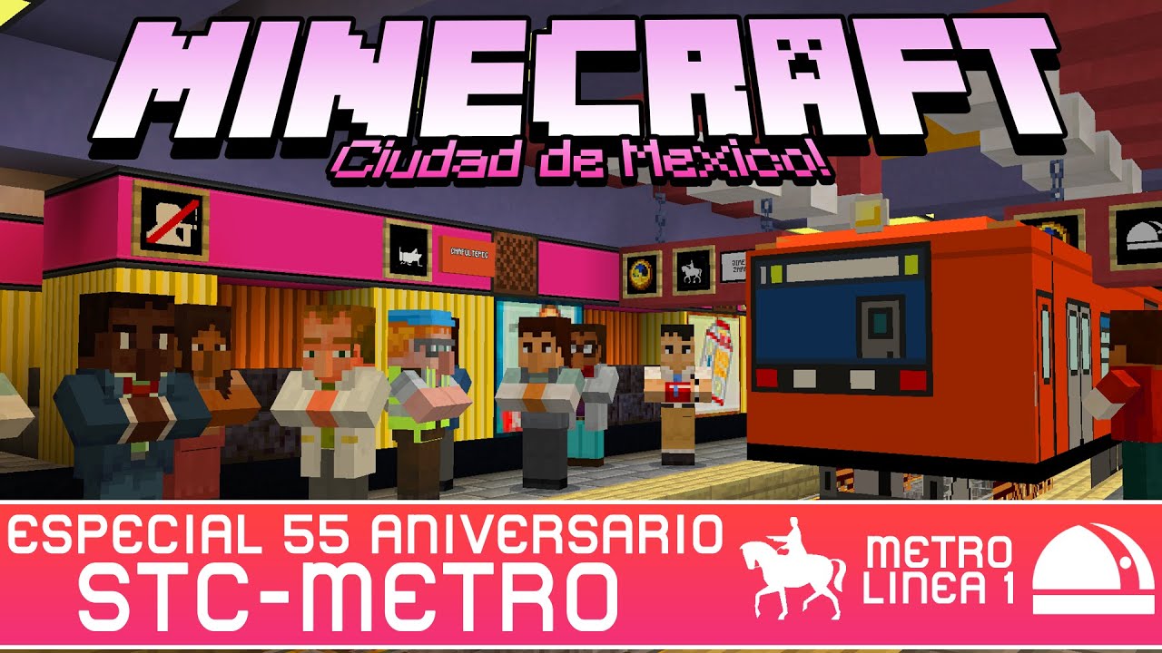 INAUGURACIÓN DEL STC METRO 1969 - MINECRAFT MAPA CIUDAD DE MEXICO ...