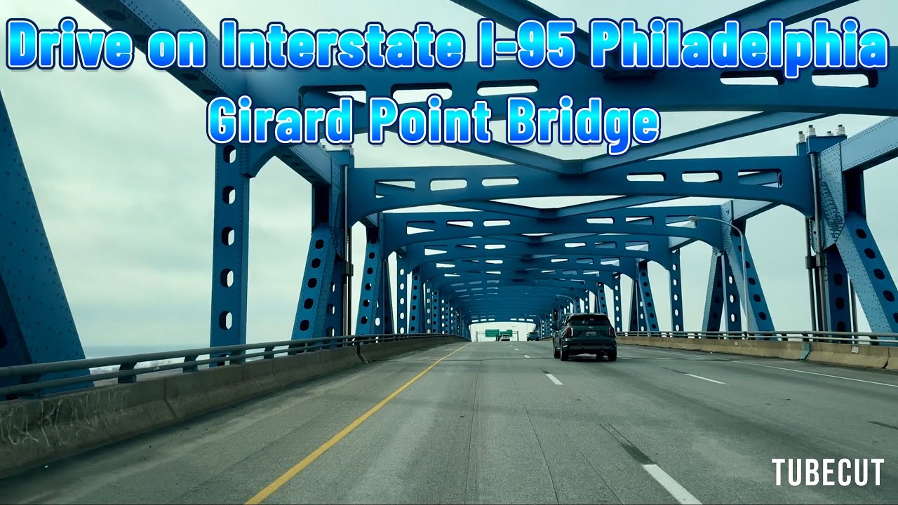 Drive on I-95 | Girard Point Bridge |Philadelphia - YouTube