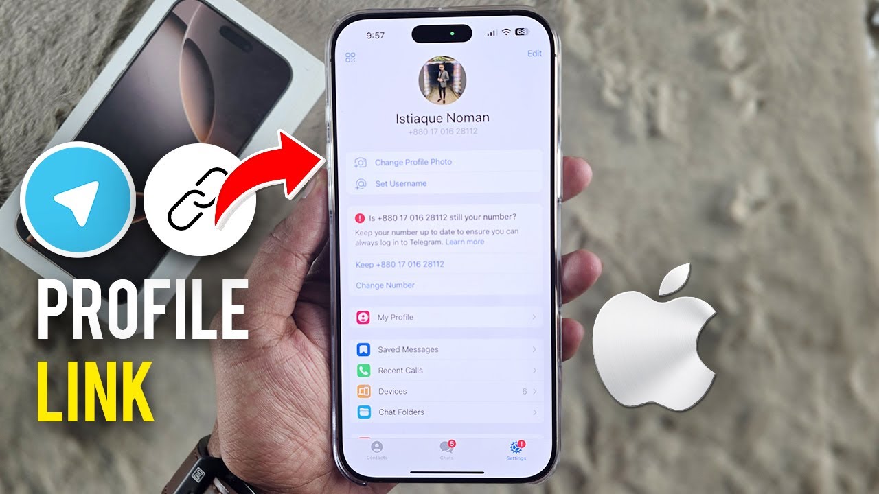 How to Get Telegram Profile Link - Full Guide - YouTube