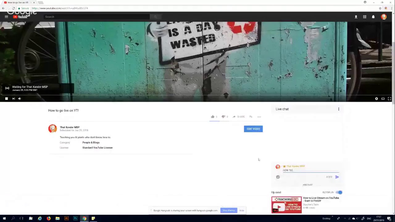 How to go live on YT! - YouTube