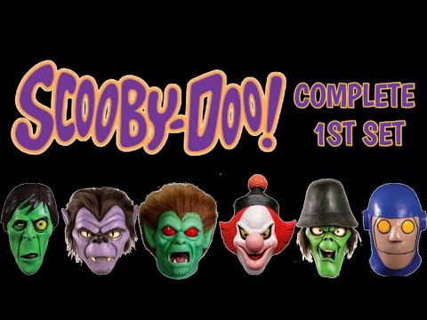 Trick Or Treat Studios Scooby Doo Masks Full 1st Set Review - YouTube
