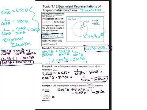 3.12 Equivalent Representations of Trigonometric Functions - YouTube