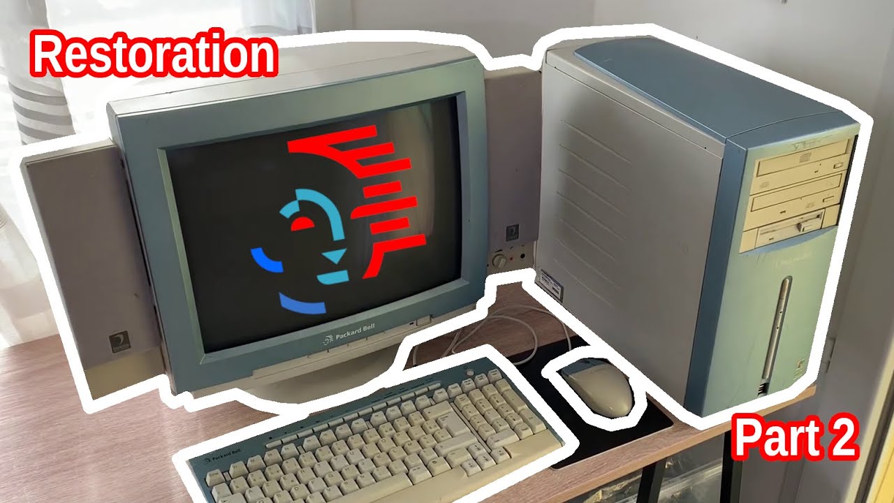 Packard Bell 2001 - Restoration partie 2 (mais rip le clavier) - YouTube