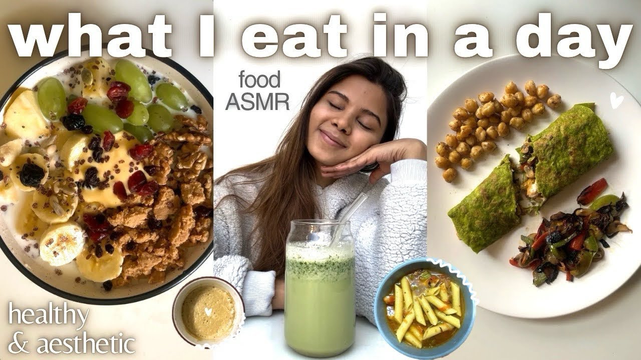 what i eat in a day | Indian healthy and aesthetic asmr food vlog | #healthyfood #whatieatinaday ...