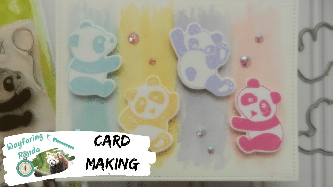 Pastel Panda Card - YouTube