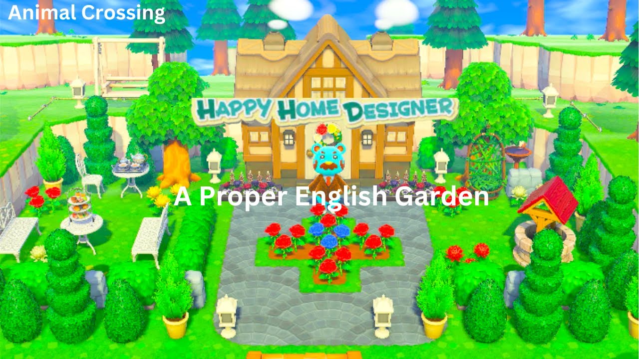 A Proper English Garden for Beardo! Animal Crossing New Horizons, Happy ...